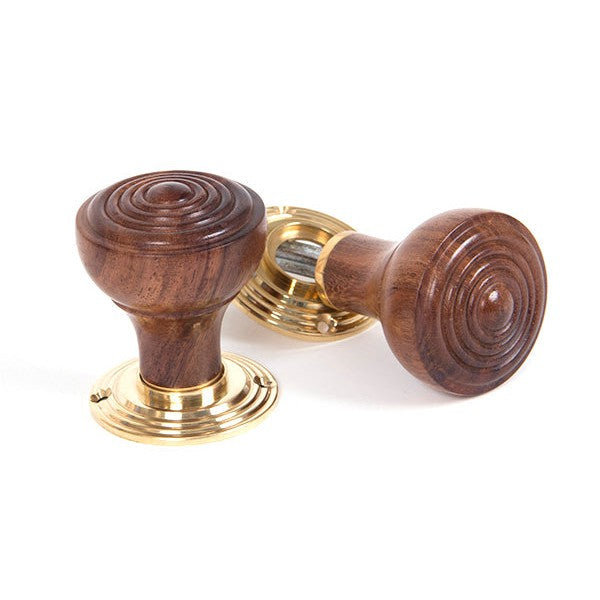 Rosewood Ringed Mortice/Rim Knob Set – Handles & Knobs Direct