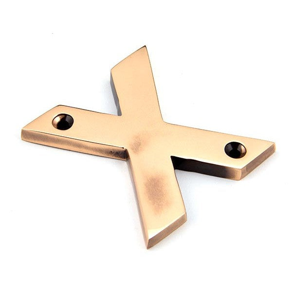Polished Bronze Letter X – Handles & Knobs Direct