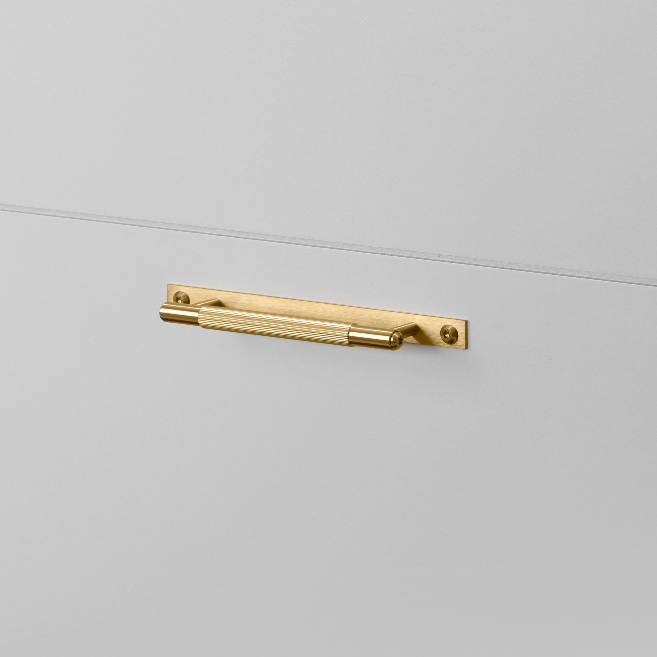 PULL BAR / PLATE / SMALL / LINEAR / BRASS – Handles & Knobs Direct